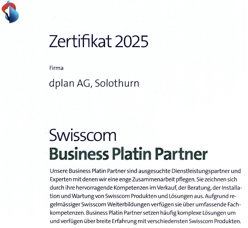 IT-Dienstleistungen Schweiz | dplan AG